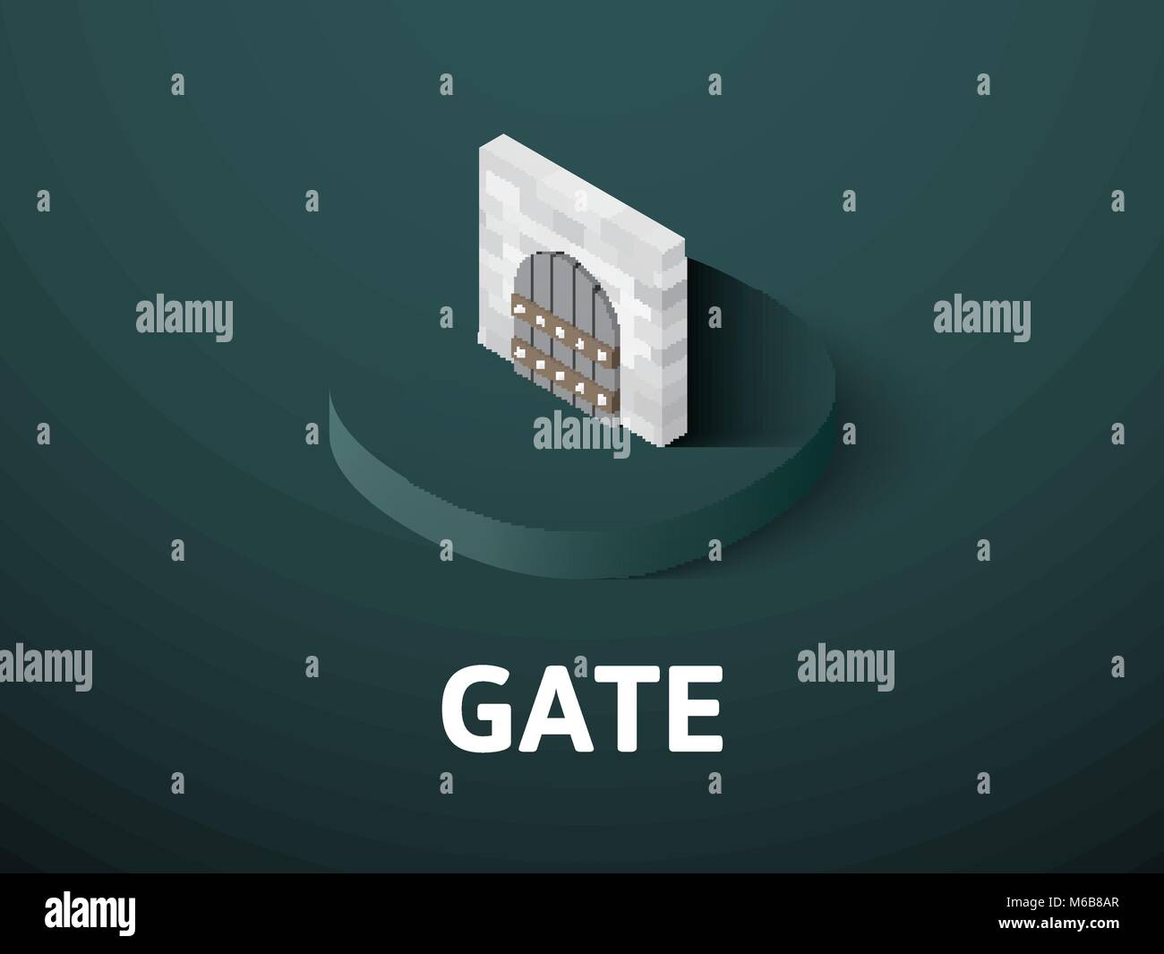 Portal frame building Stock Vector Images - Alamy