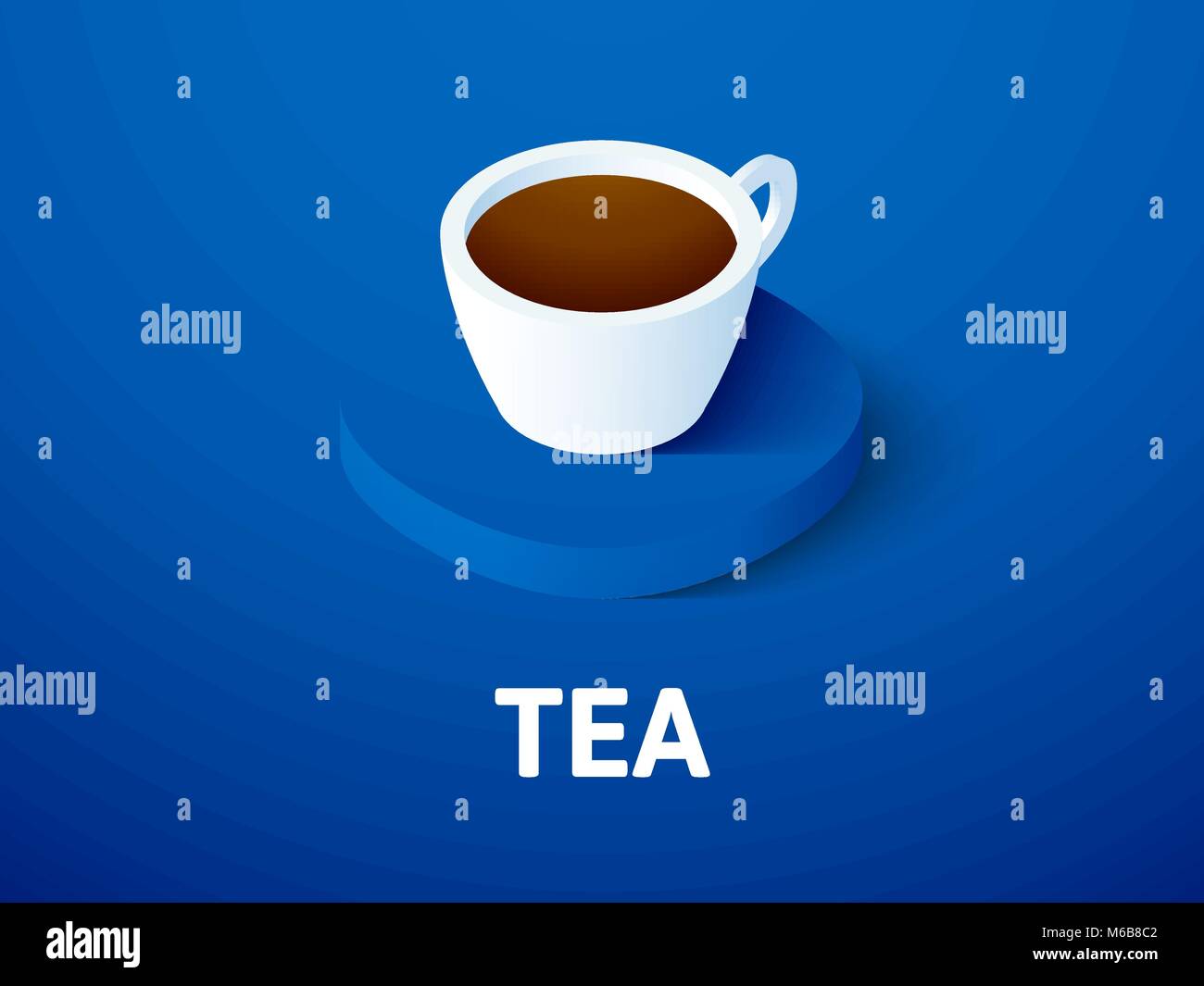 Tea leaf on cup Stock Vector Images - Alamy