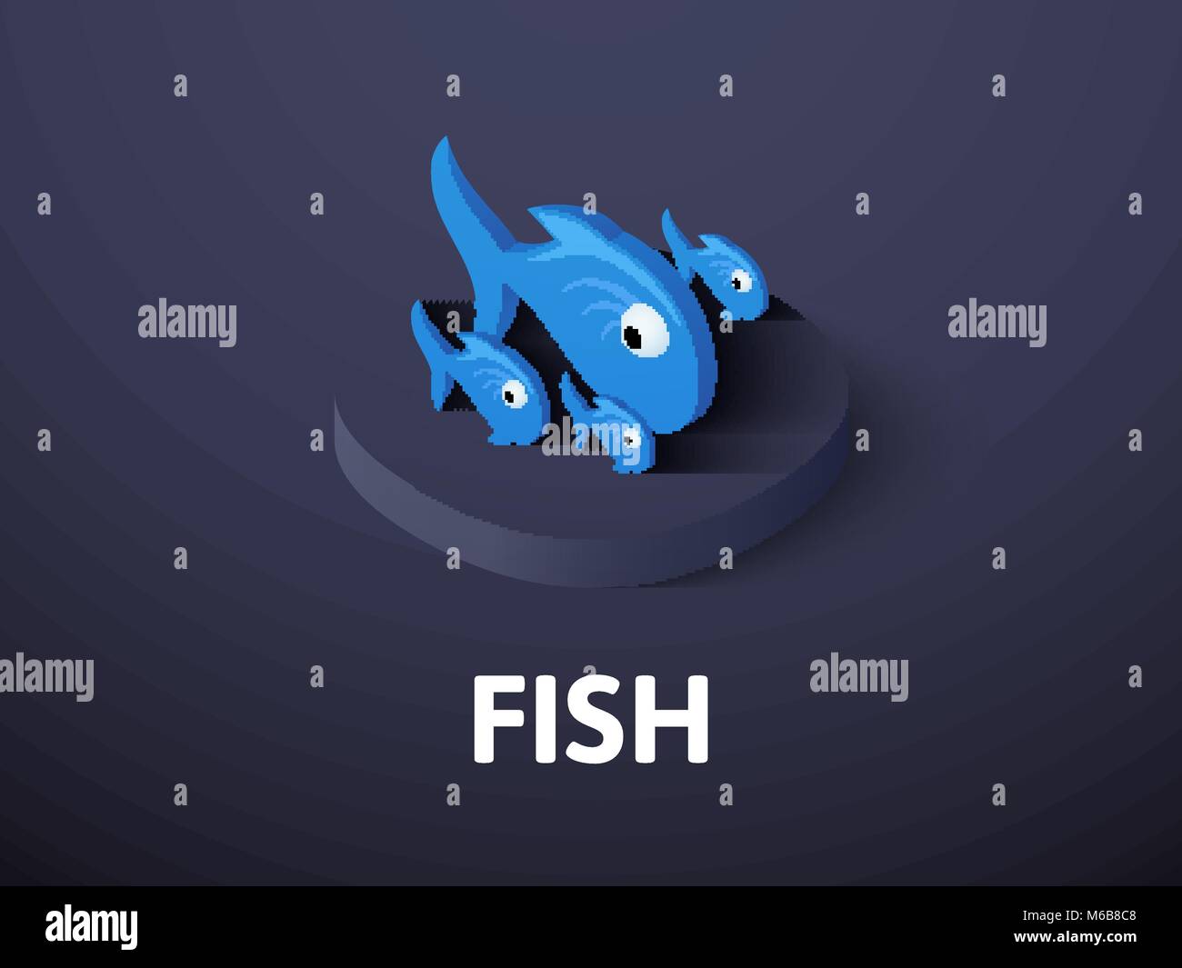 Sea fish isolated on Stock Vector Images - Alamy