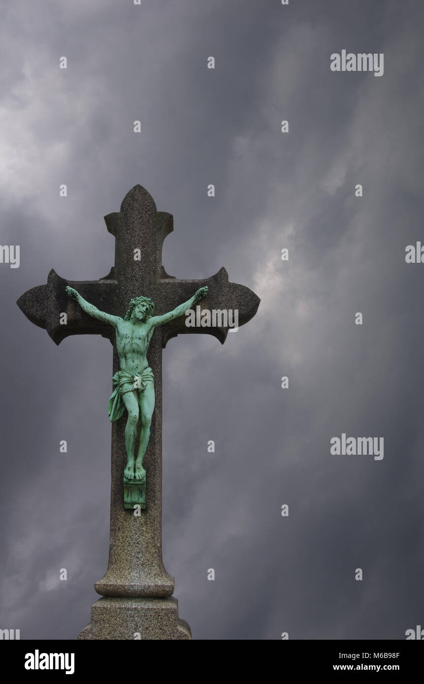 Jesus crucified on the cross hi-res stock photography and images - Alamy
