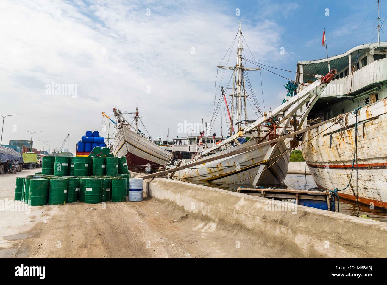 Old harbor of Jakarta, Java, Indonesia Stock Photo - Alamy