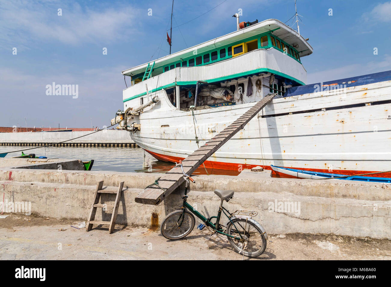 Old harbor of Jakarta, Java, Indonesia Stock Photo - Alamy