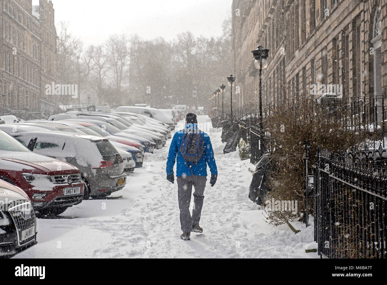 Scottish street snow hi-res stock photography and images - Alamy