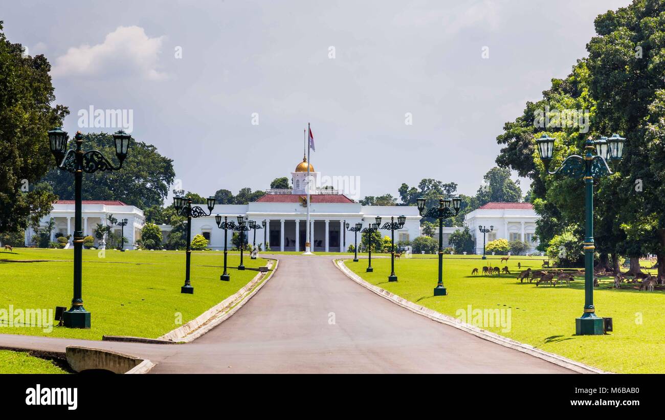 Presidential Palace of the Republic of Indonesia in Bogor, West Stock ...