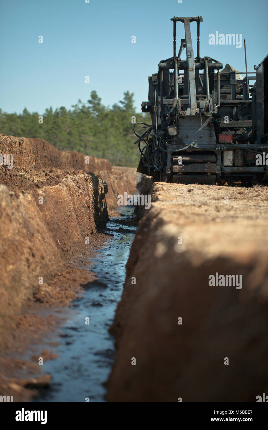 Peat industry photographs. As main peat extraction type in peat bogs we ...