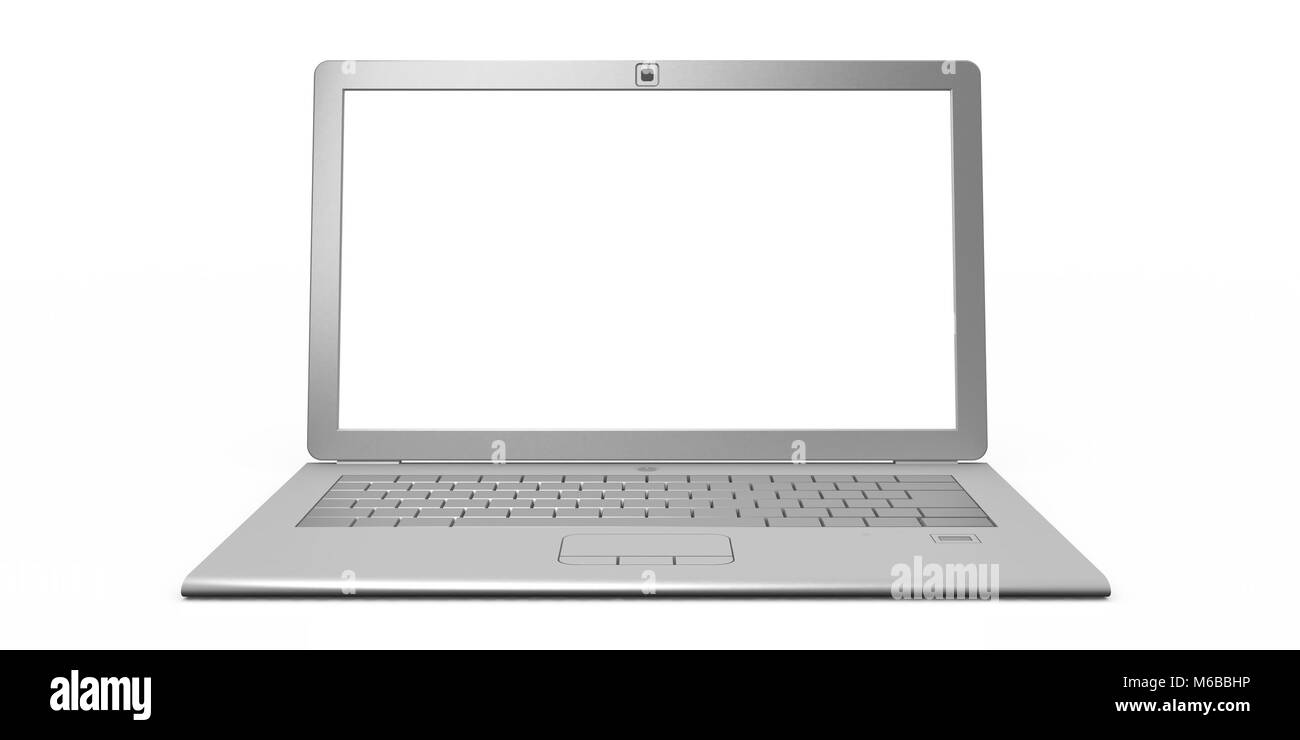 Laptop computer 3d rendering Stock Photo - Alamy