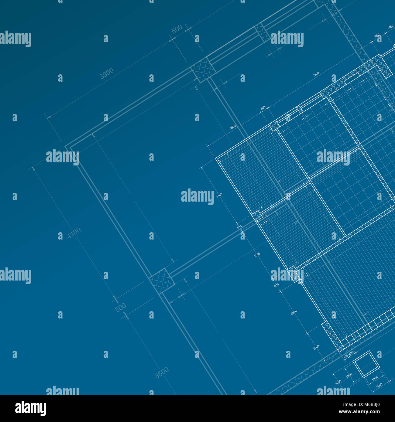 3d rendering architect blueprint hi-res stock photography and images ...