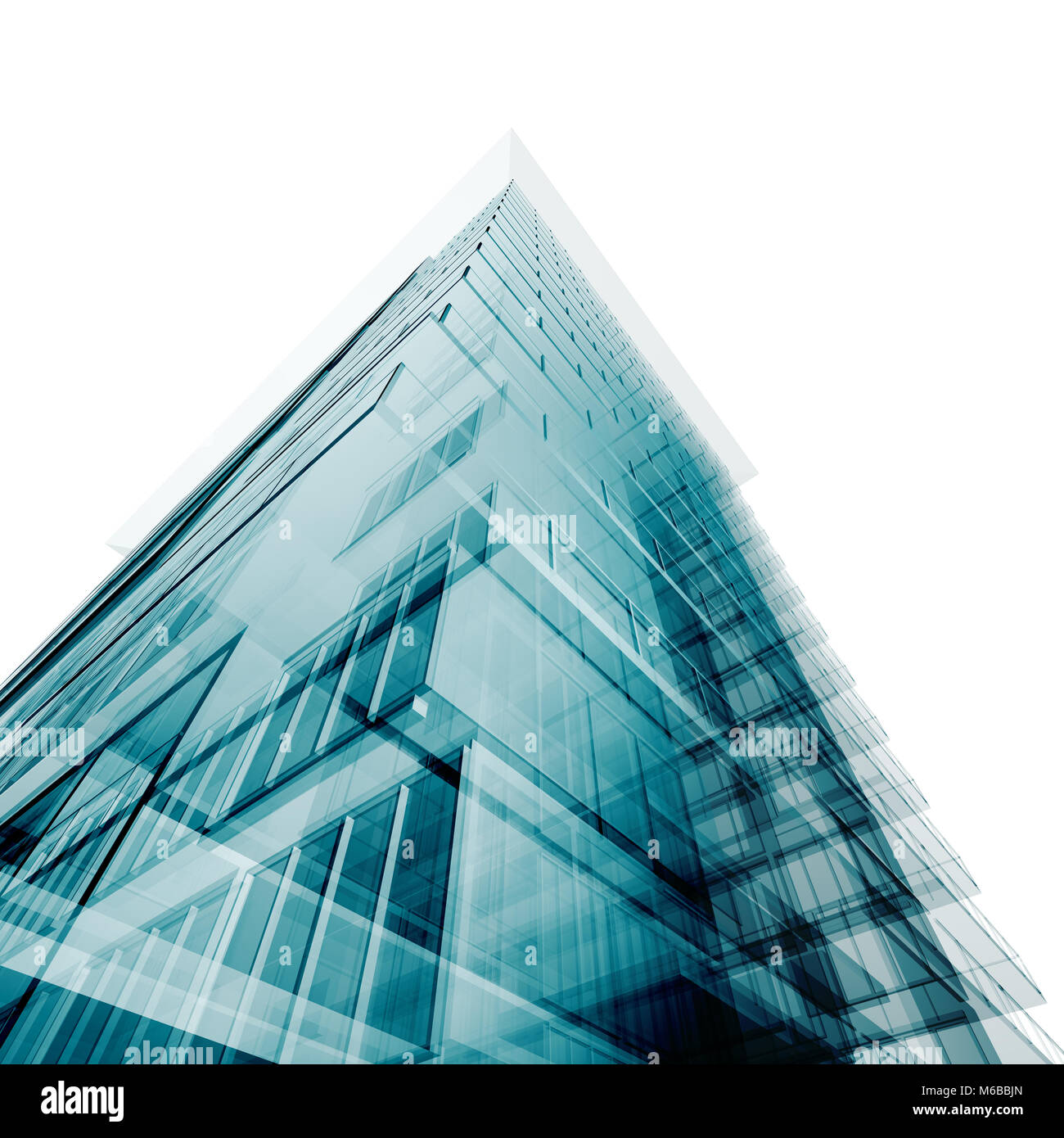 Abstract angle building 3d rendering Stock Photo - Alamy