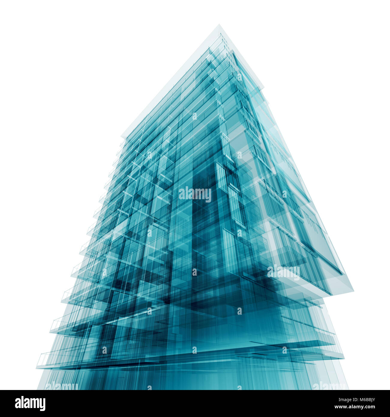 Contemporary architecture 3d rendering Stock Photo - Alamy