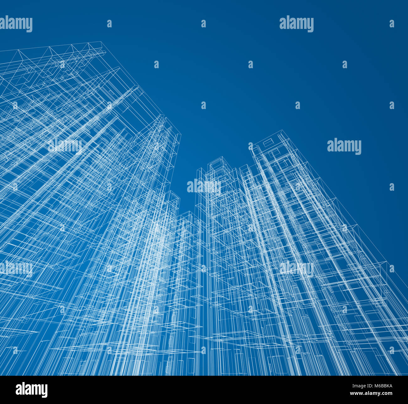 Architecture concept 3d rendering Stock Photo - Alamy