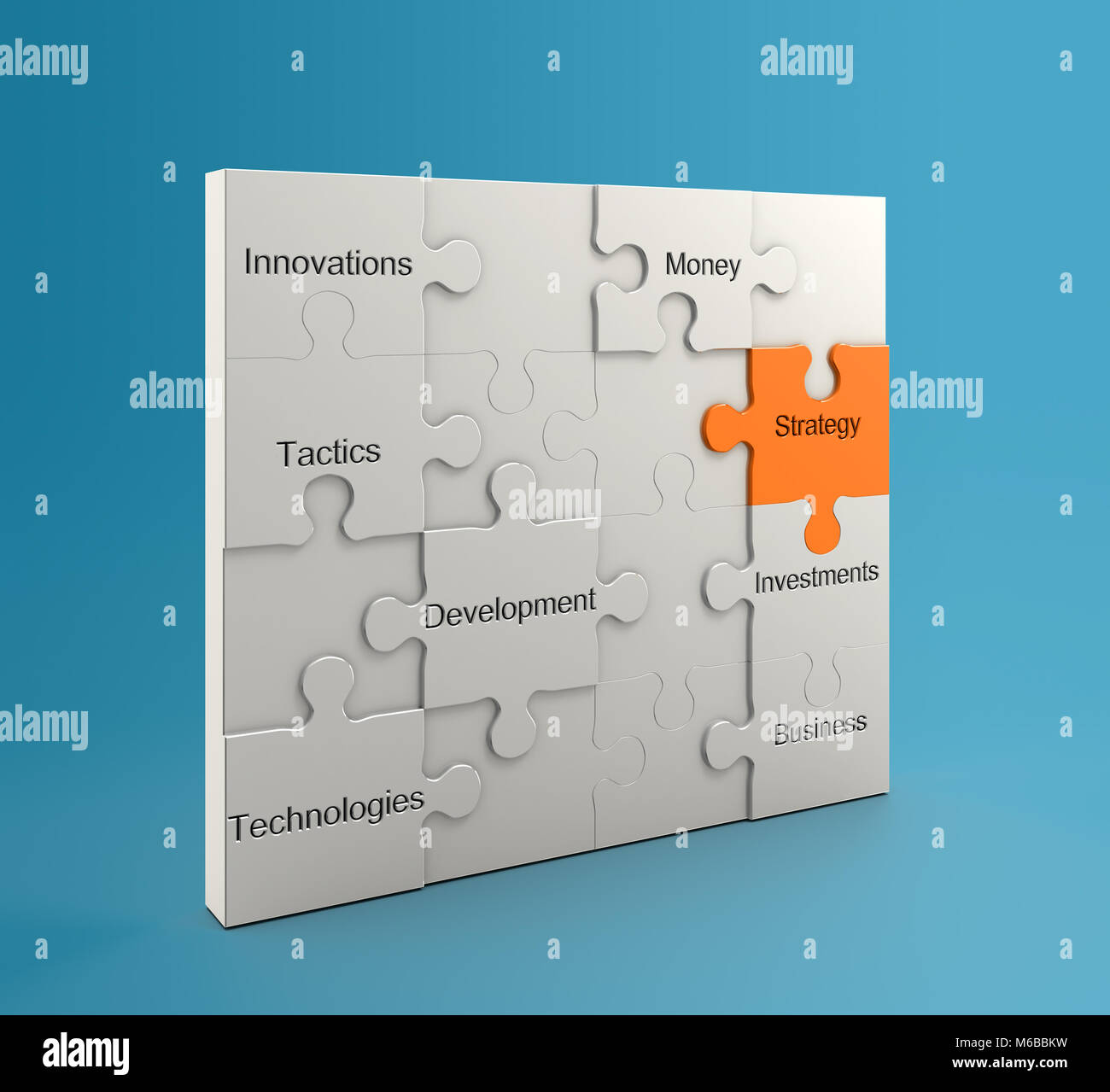 Strategy concept graphic background 3d rendering Stock Photo - Alamy