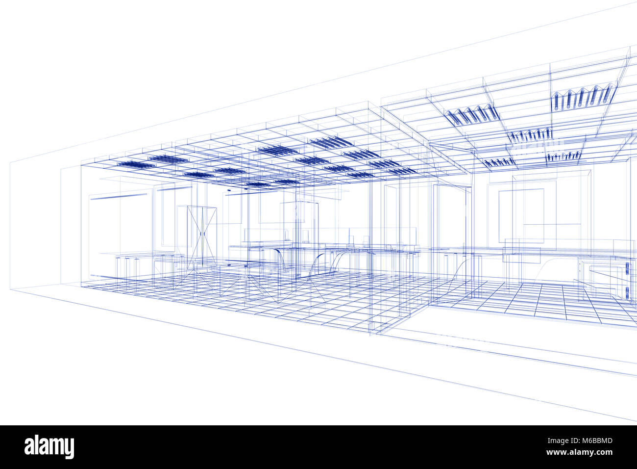 Office plan Cut Out Stock Images & Pictures - Alamy