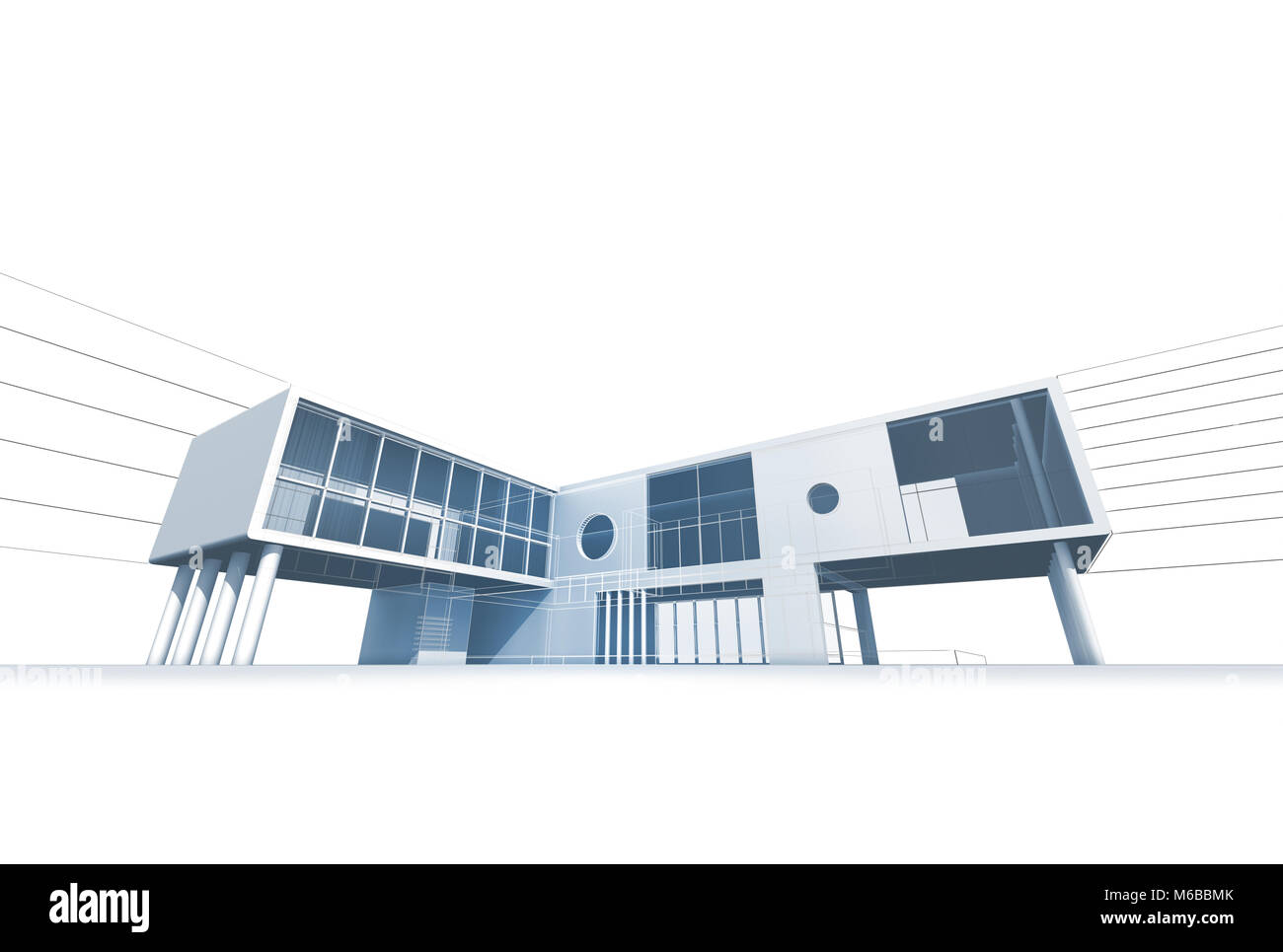 Modern construction 3d rendering Stock Photo - Alamy