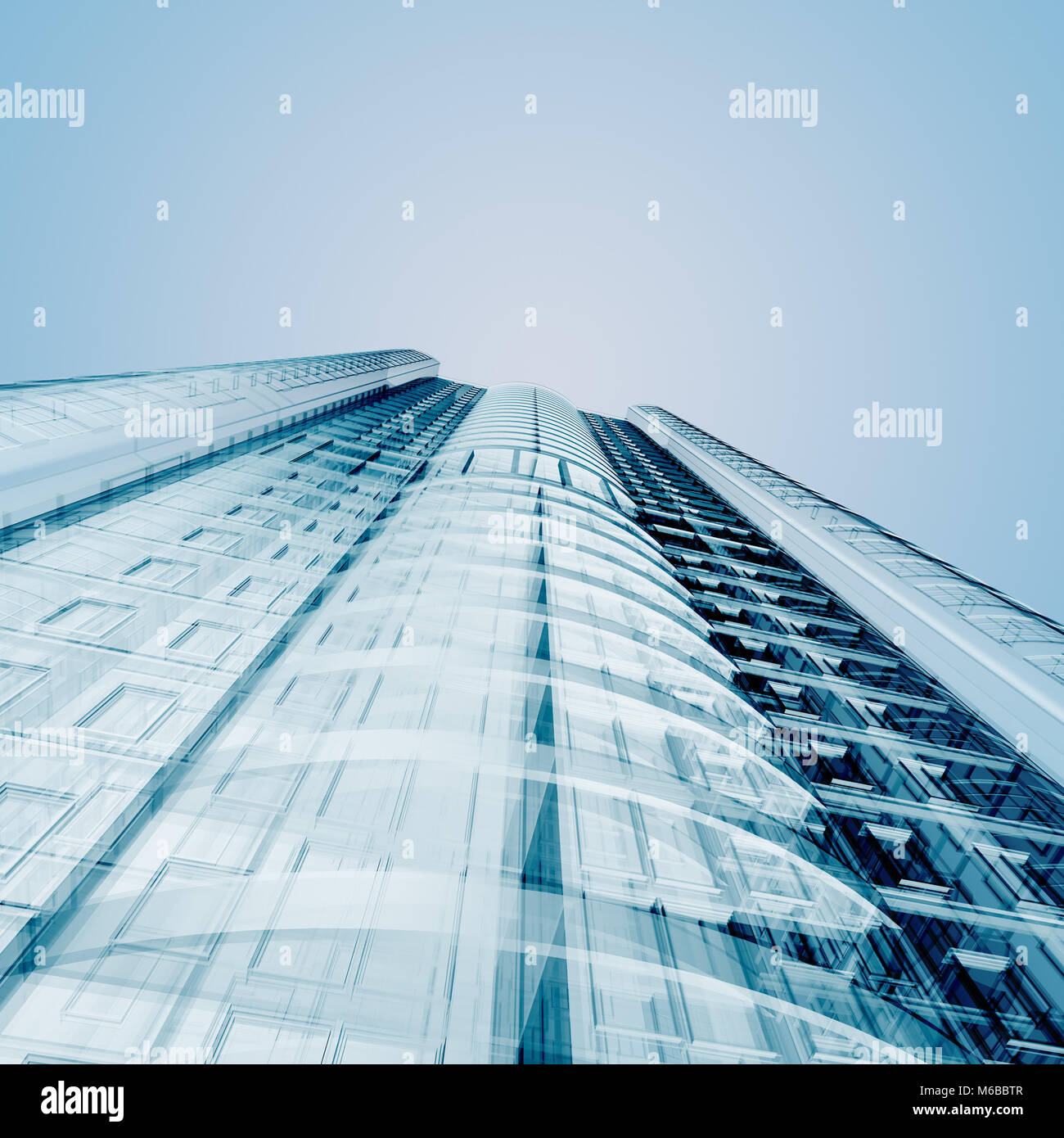 Modern skyscraper 3d rendering Stock Photo - Alamy