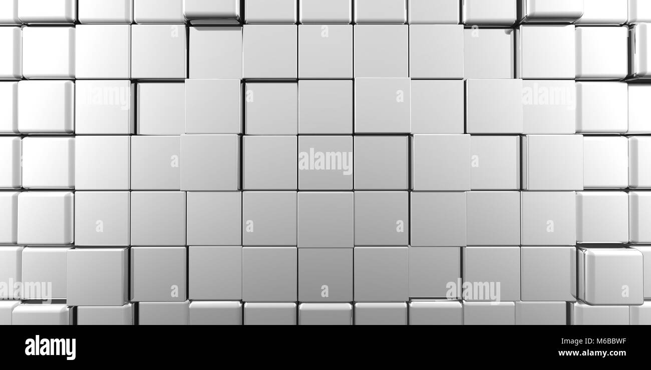 Abstract panoramic cubes 3d rendering Stock Photo - Alamy