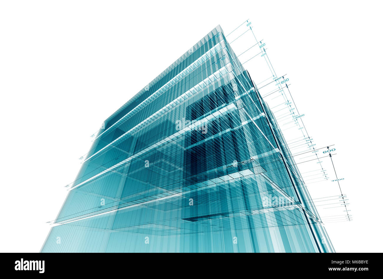 Building engineering construction 3d rendering Stock Photo - Alamy
