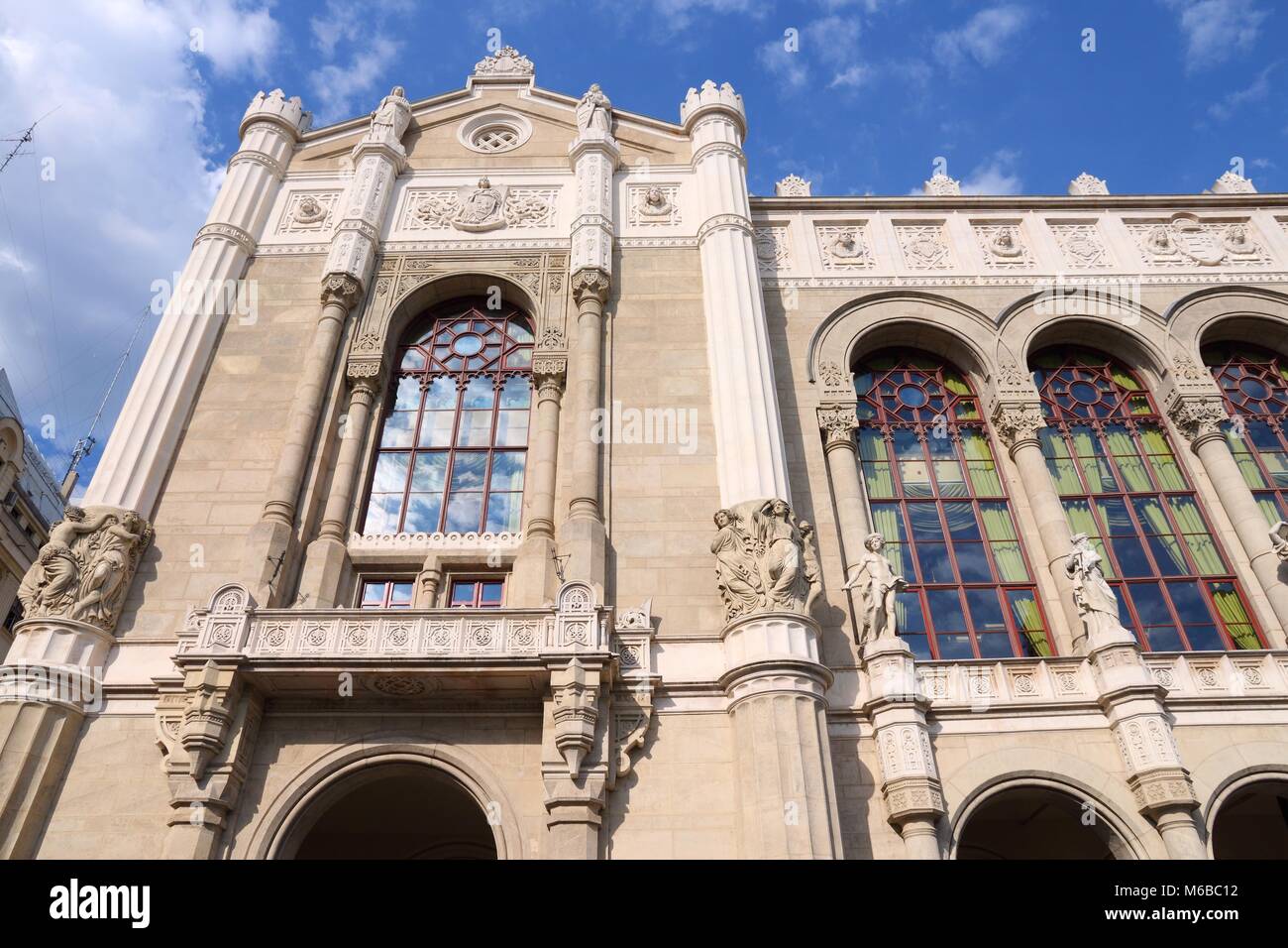 Budapest, Hungary - Vigado Concert Hall in Pest district Stock Photo ...