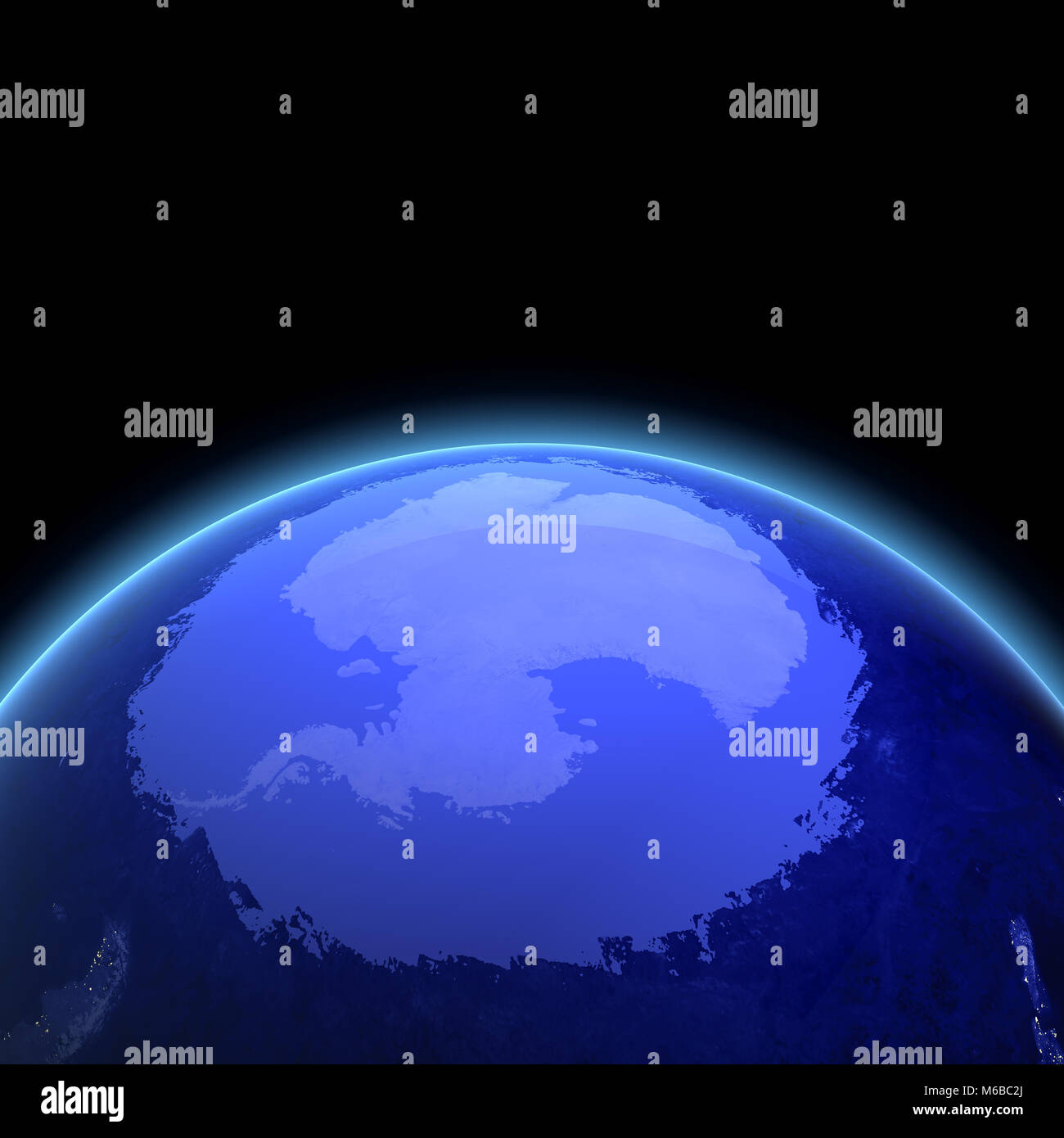 Antarctica 3d rendering Stock Photo - Alamy