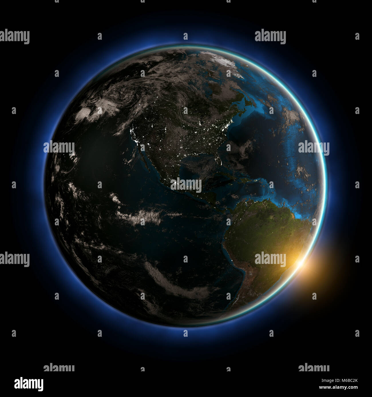 Planet earth america hi-res stock photography and images - Alamy