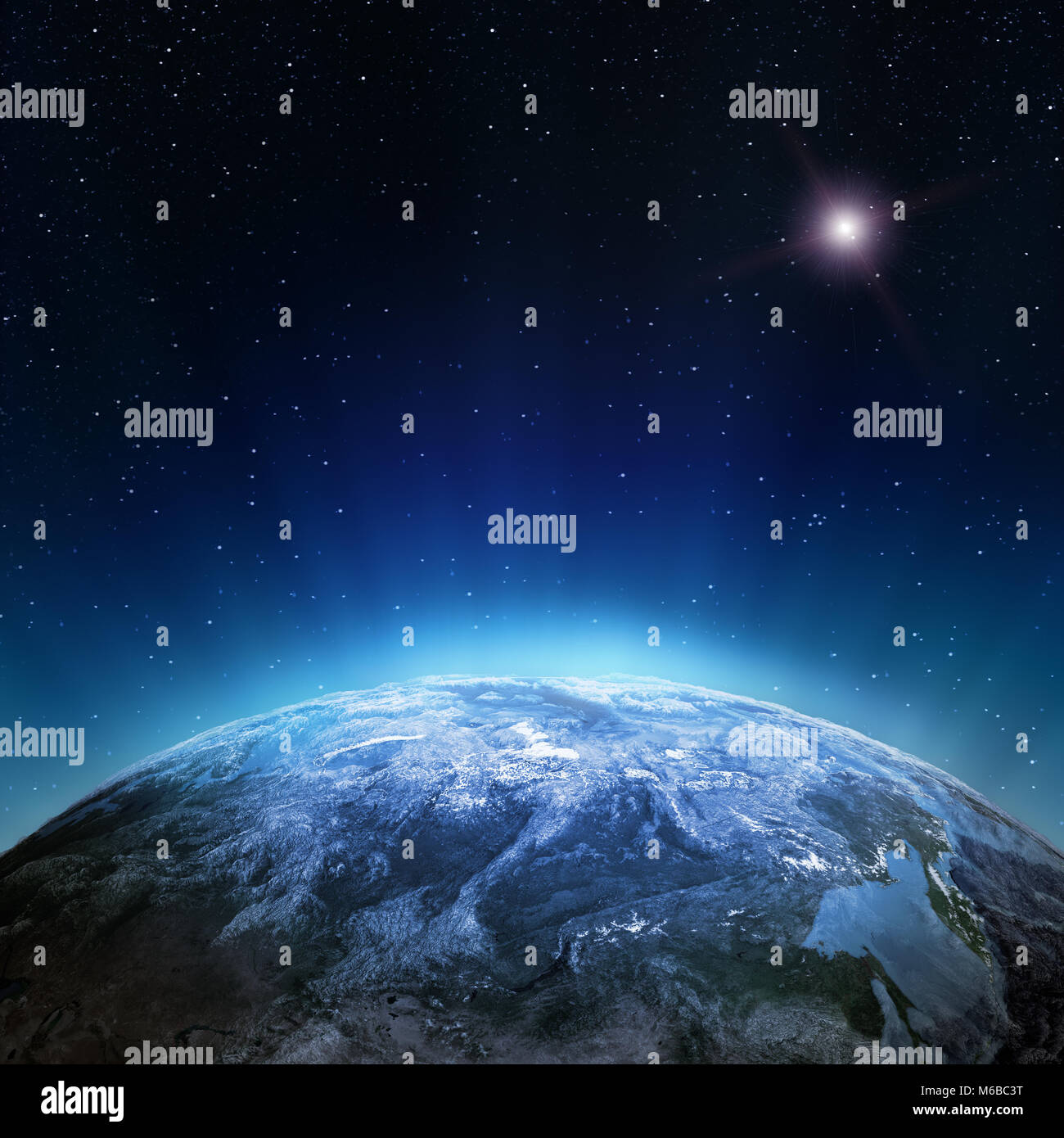 Clouds atmosphere from space 3d rendering Stock Photo - Alamy
