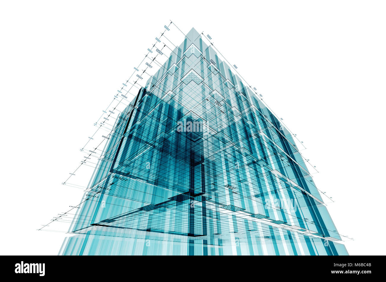 Building engineering construction 3d rendering Stock Photo - Alamy
