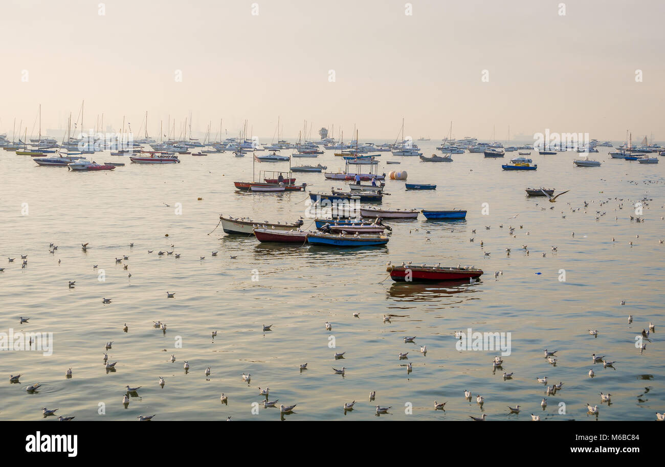 Mumbai, India - February 11, 2018: The ferry boat rides available at ...