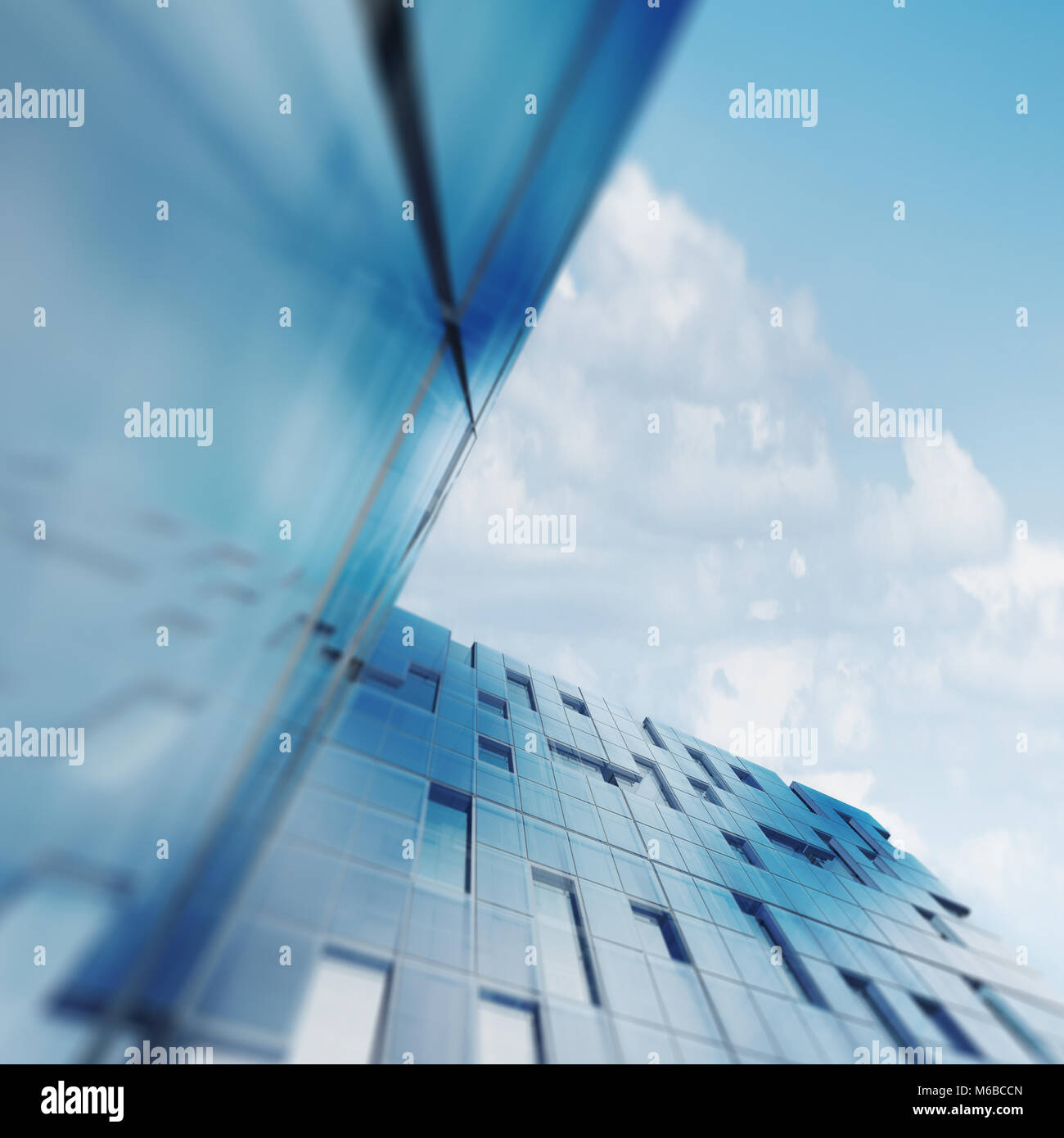 Skyscraper abstract concept 3d rendering Stock Photo - Alamy