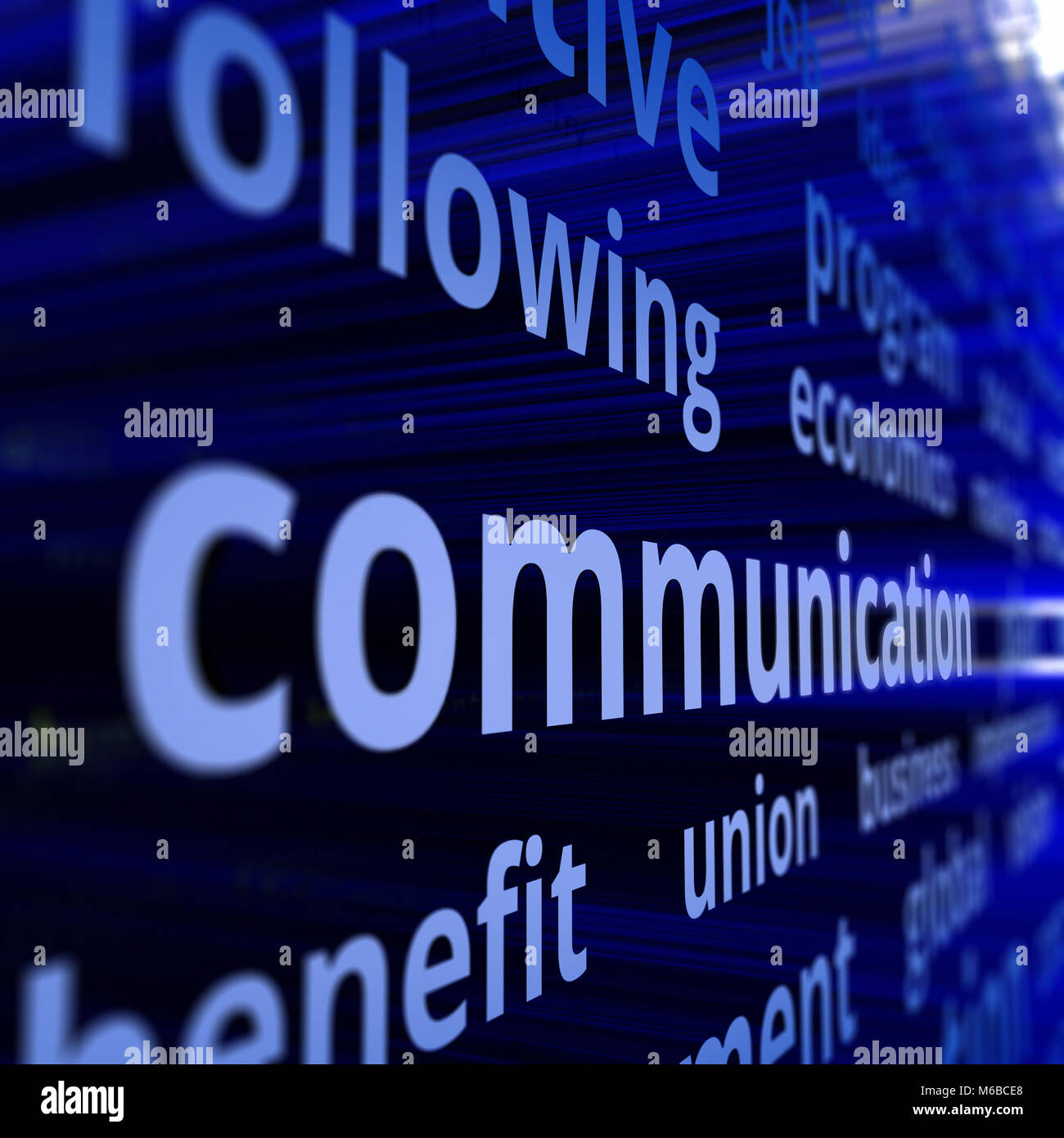 Communication concept 3d rendering Stock Photo - Alamy