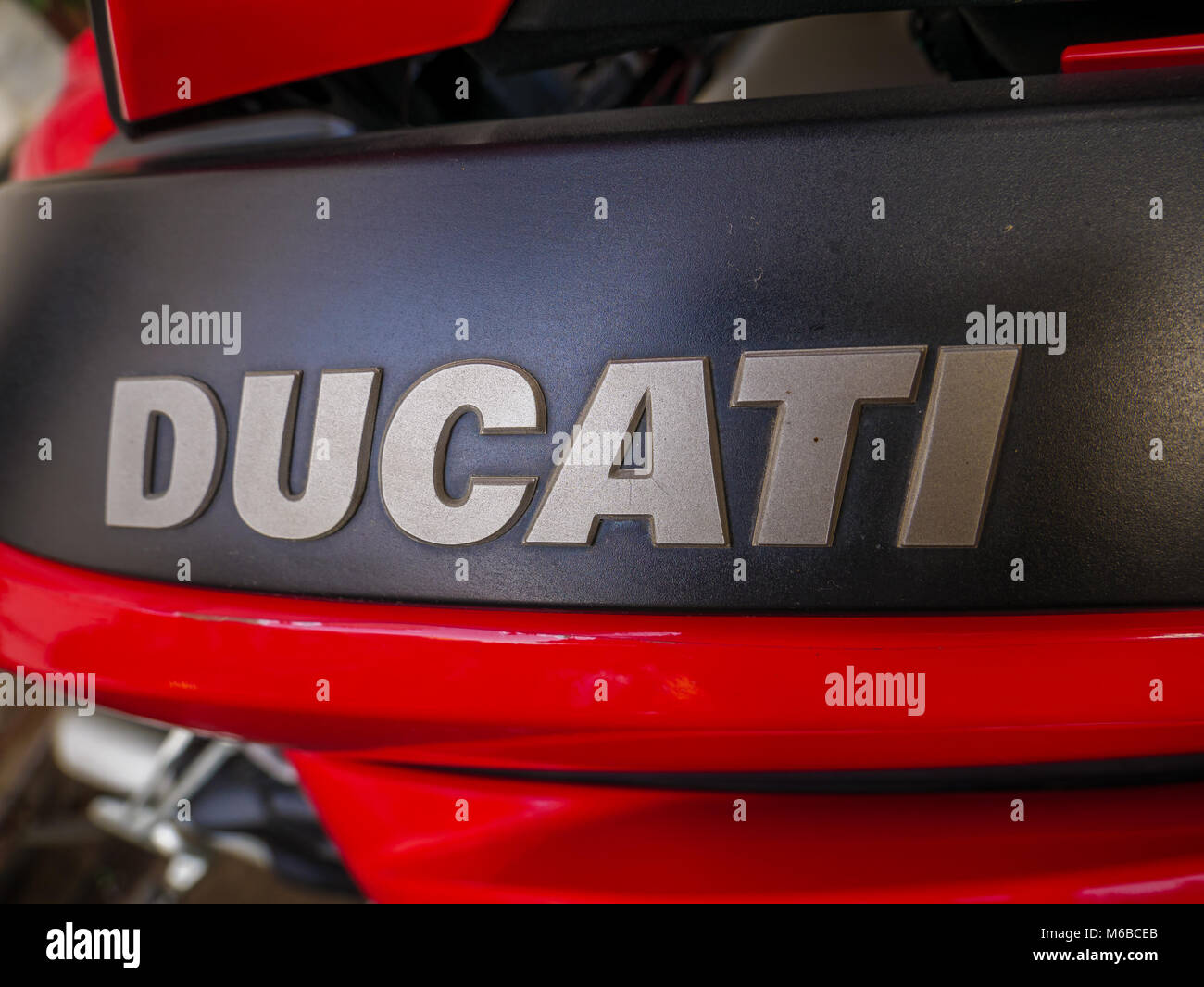 Close up red ducati hi-res stock photography and images - Alamy