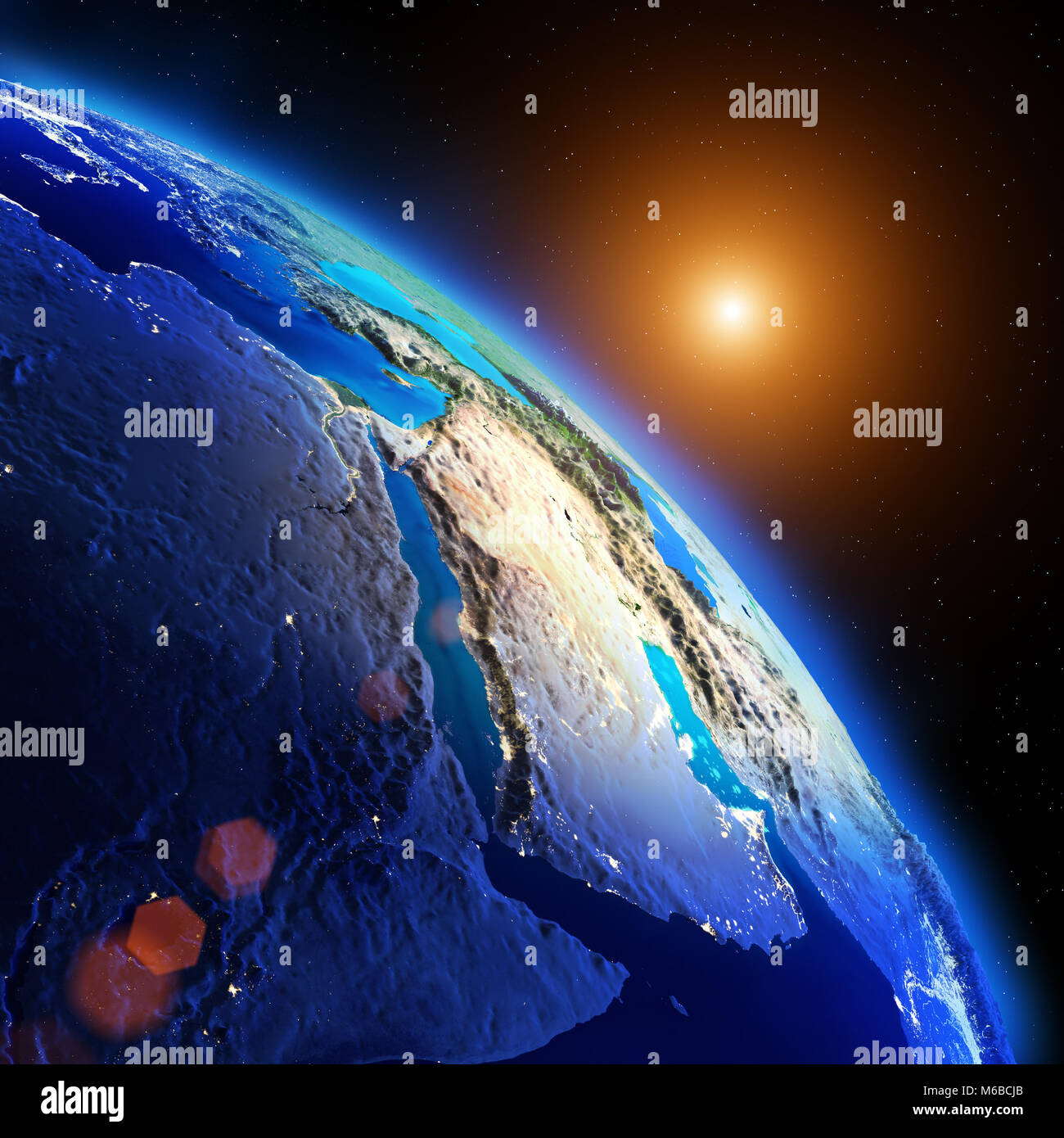 Planet Earth 3d rendering Stock Photo - Alamy