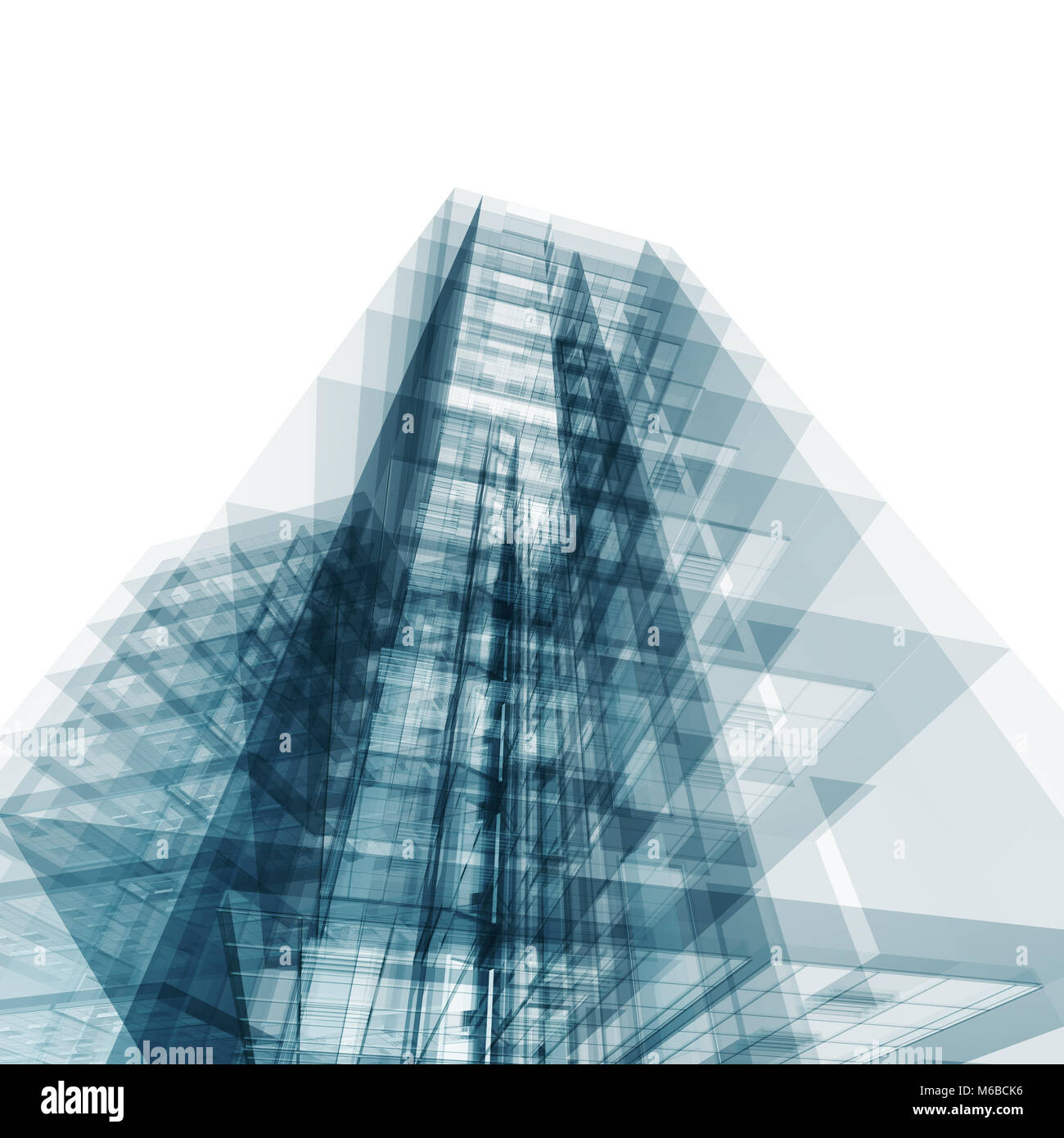 Abstract building 3d rendering Stock Photo - Alamy