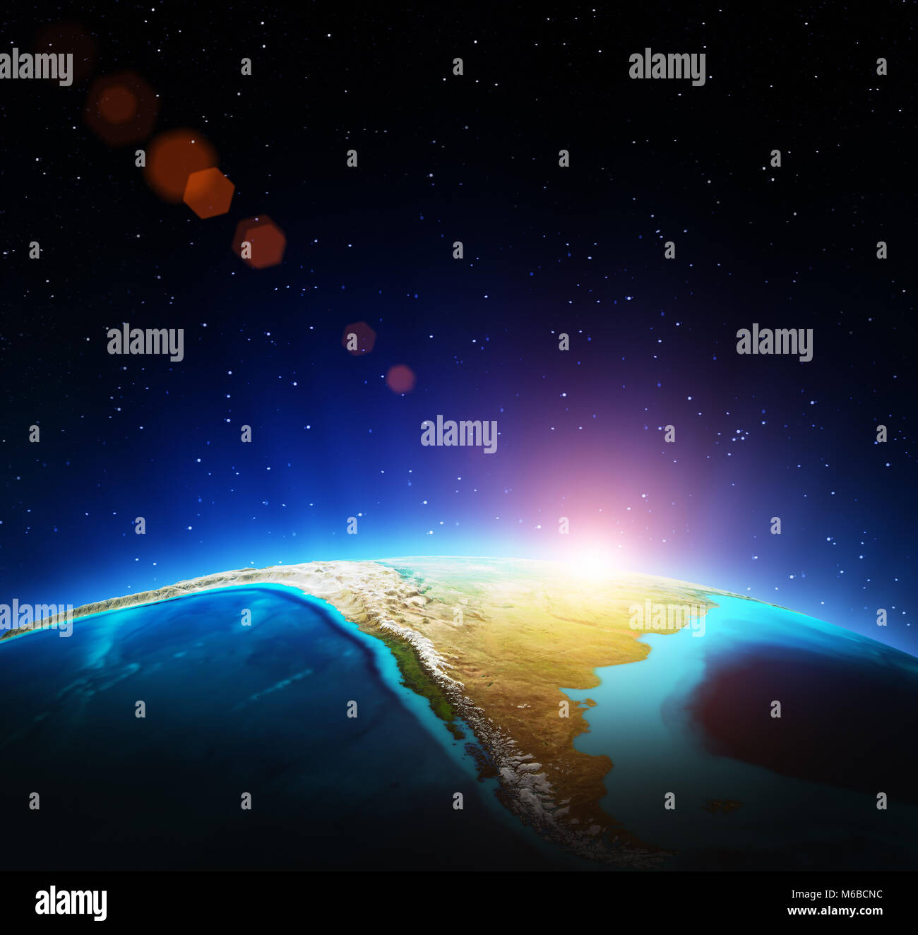 Planet Earth 3d rendering Stock Photo - Alamy