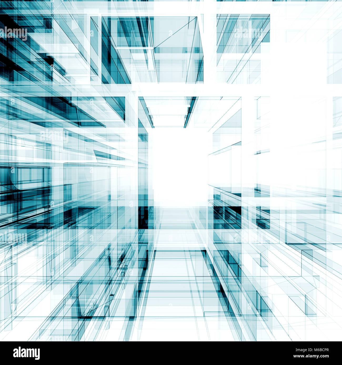 Architecture abstract 3d rendering Stock Photo - Alamy