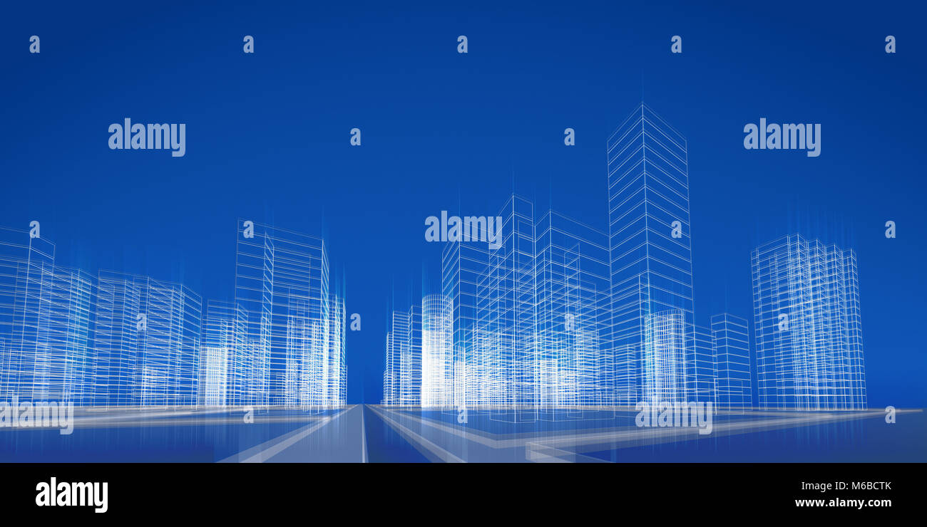 Abstract 3d city hi-res stock photography and images - Alamy