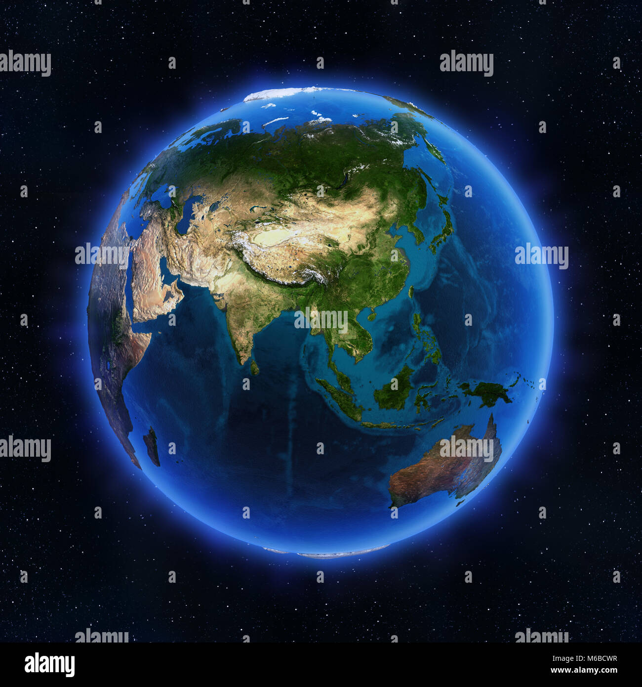 3d map asia hi-res stock photography and images - Alamy