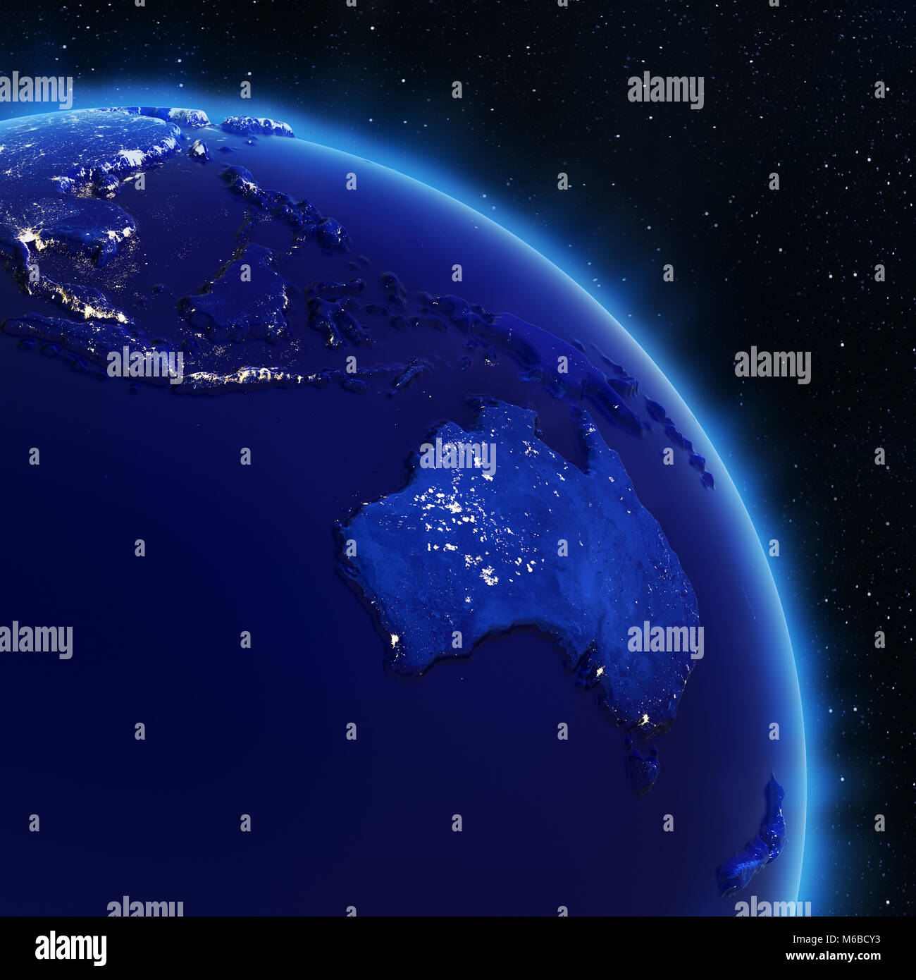 Night globe city light map asia east hi-res stock photography and ...