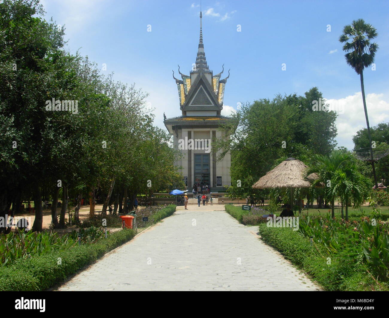 View of Choeung Ek Memorial (killing fields) in Phnom Penh, Cambodia ...