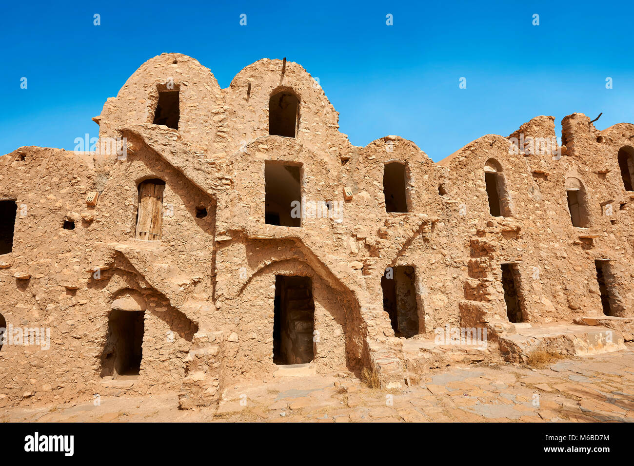 The northern Sahara ghorfa storage graneries of the traditional Berber ...