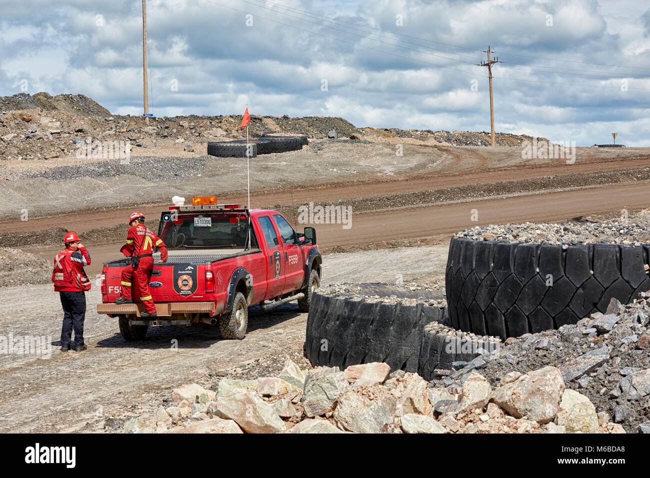 Mineworkers ArcelorMittal Mine, Mount Wright (Mount Wright), Fermont ...