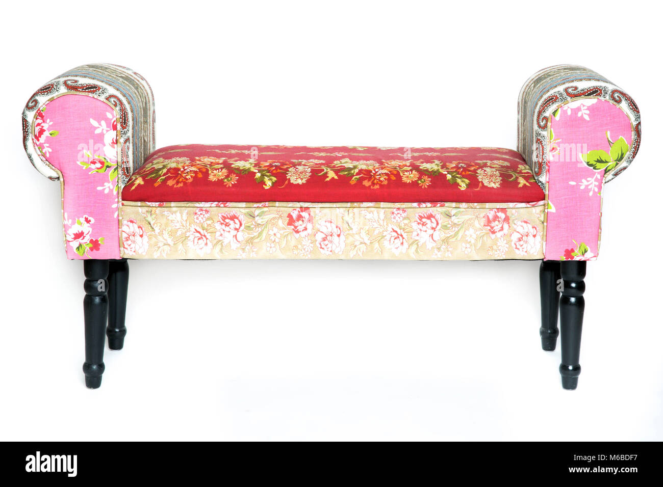 Colorful bench isolated on white background Stock Photo - Alamy