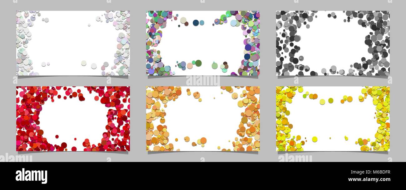 Abstract business card background set with colored diagonal stripes ...