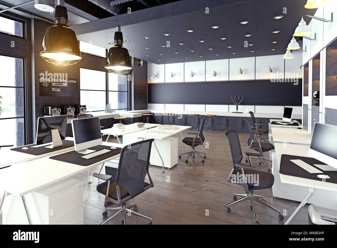 Modern Loft Office Room Ideas