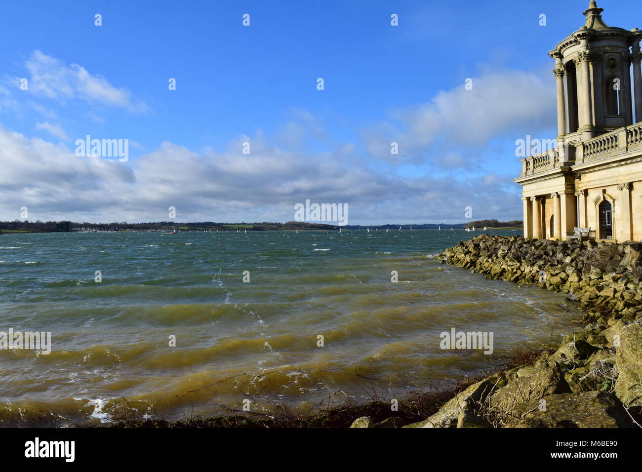 Optimist Racing Dinghies near Normanton Church on Rutland Water ...