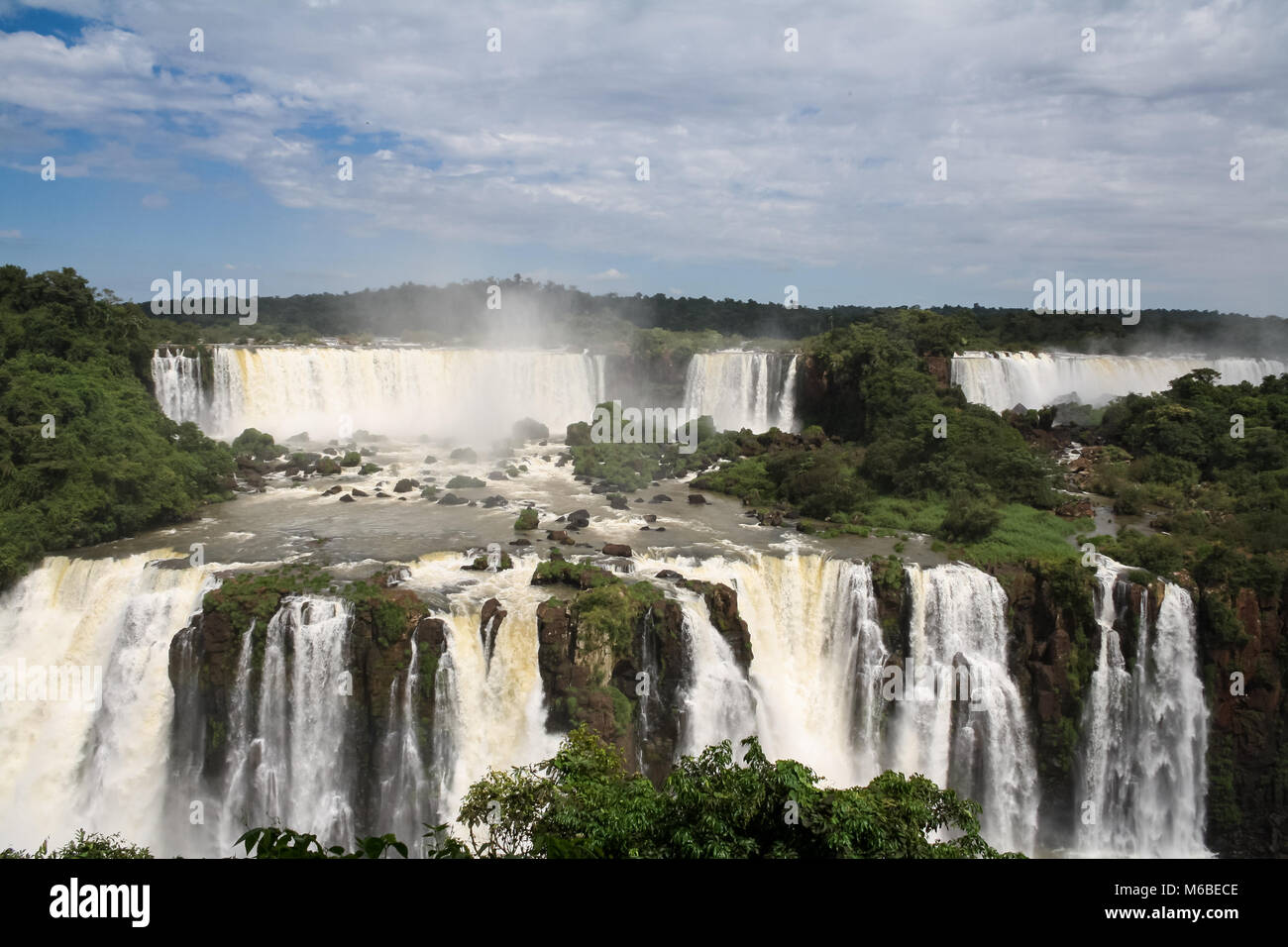 Iguazu Falls - The largest waterfalls system in the world Stock Photo ...