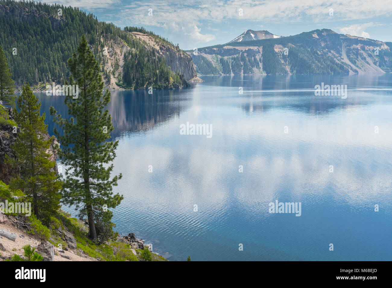 Lake Level View of Crater Lake in Oregon wilderness Stock Photo - Alamy