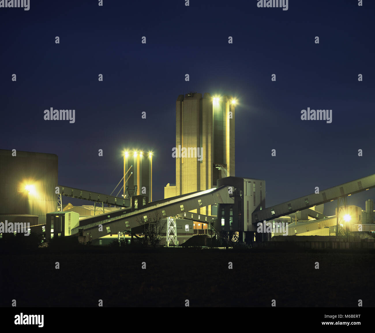 Harworth colliery, Bassetlaw, Nottinghamshire. Photographed shortly ...