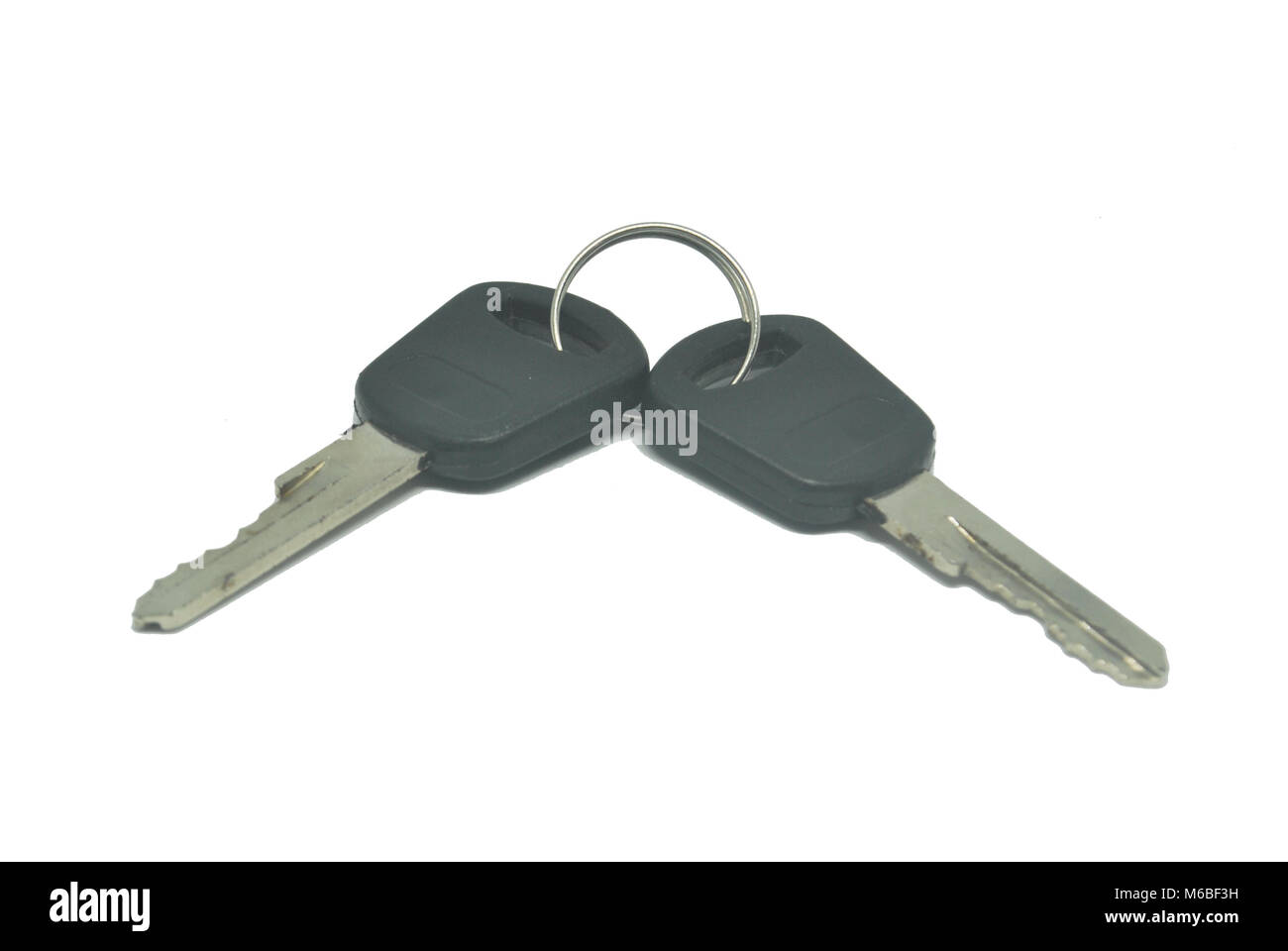 Keys on white background Stock Photo - Alamy