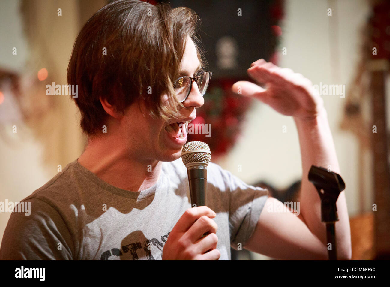 Alex Oliver, Stand Up Comedian, Performing Live © Clarissa Debenham ...