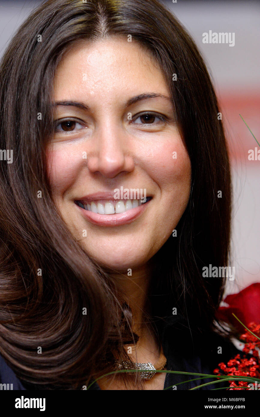 Warsaw, Masovia / Poland - 2006/02/20: Ive Mendes, Brazilian singer ...