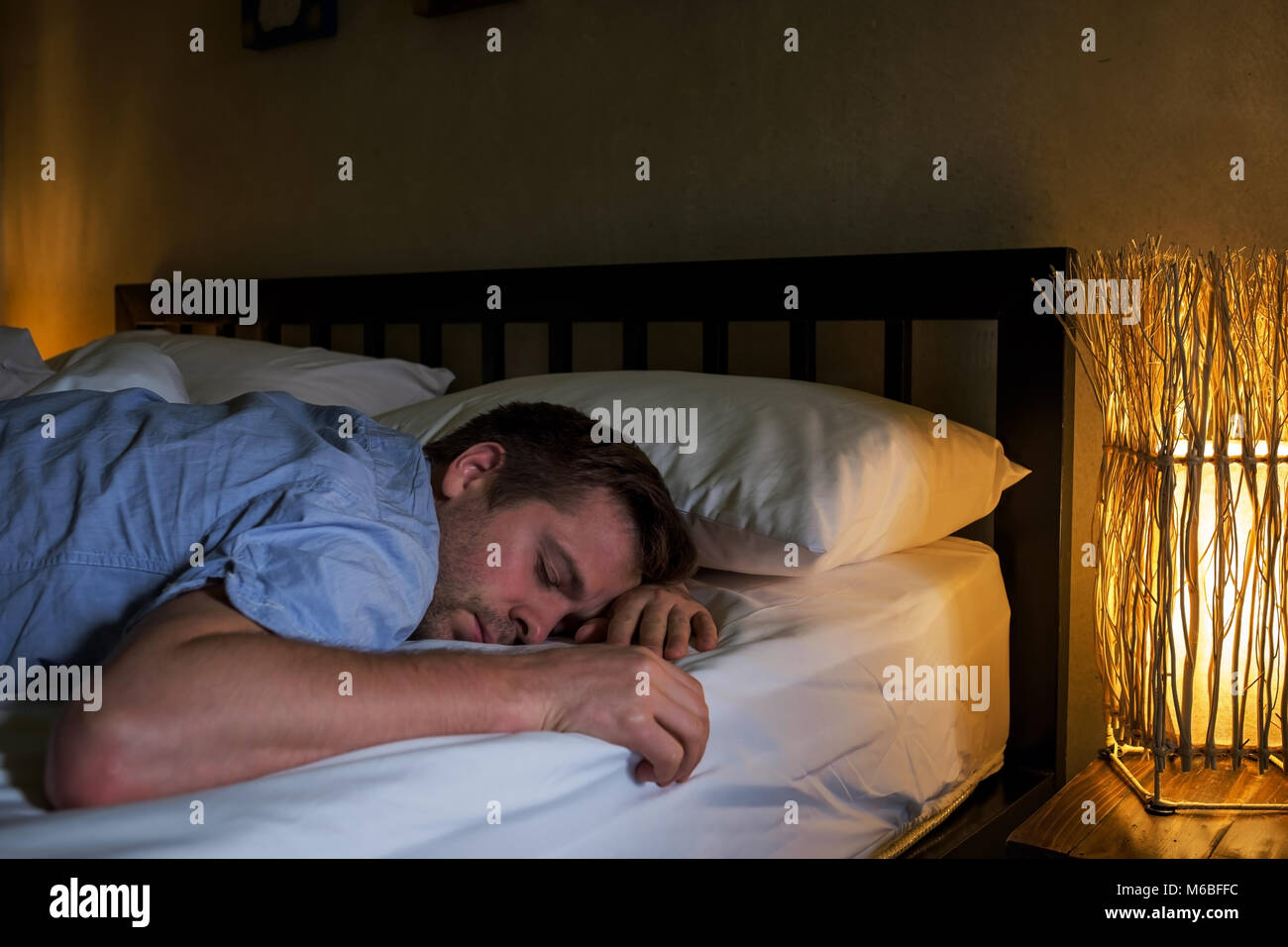 Teen laying on bed hi-res stock photography and images - Alamy